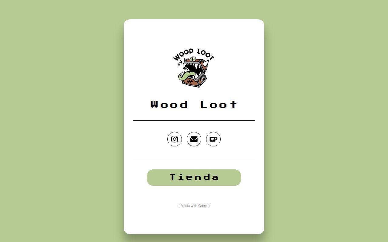 WoodLoot card